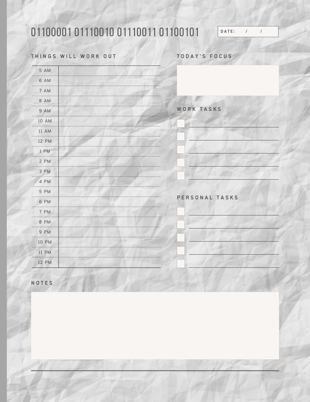 Digital Planner, Daily Schedule, Planner Download, Printable Planner ...
