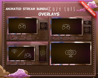 Lofi Stream Overlays - Etsy
