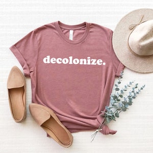 Decolonize Shirt: Native American Social Justice Tee - Etsy