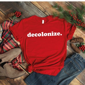 Decolonize Shirt: Native American Social Justice Tee - Etsy