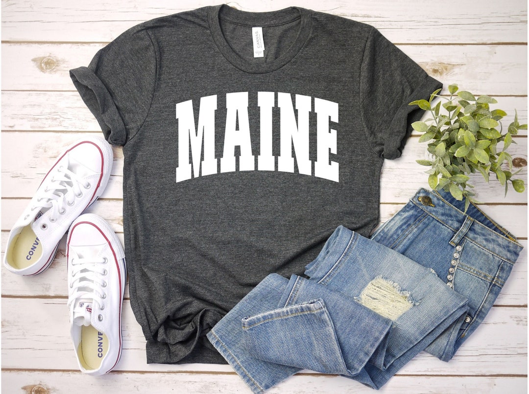 Maine Shirts, Maine T Shirt, Maine Tee, Maine Shirt, Maine Gift, Maine ...