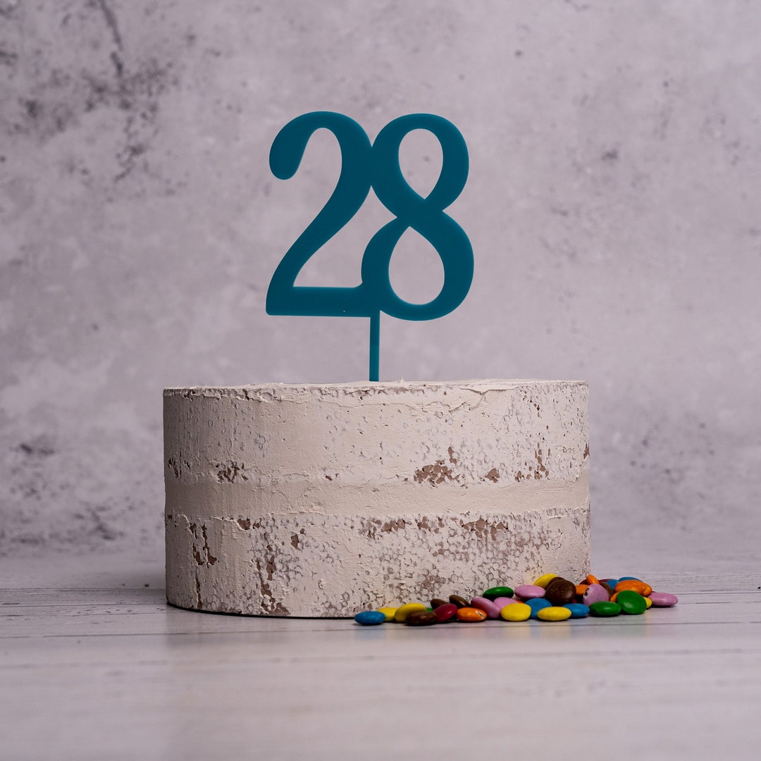 Number 1-100 Cake Topper, Birthday Cake Topper, Celebration Cake ...