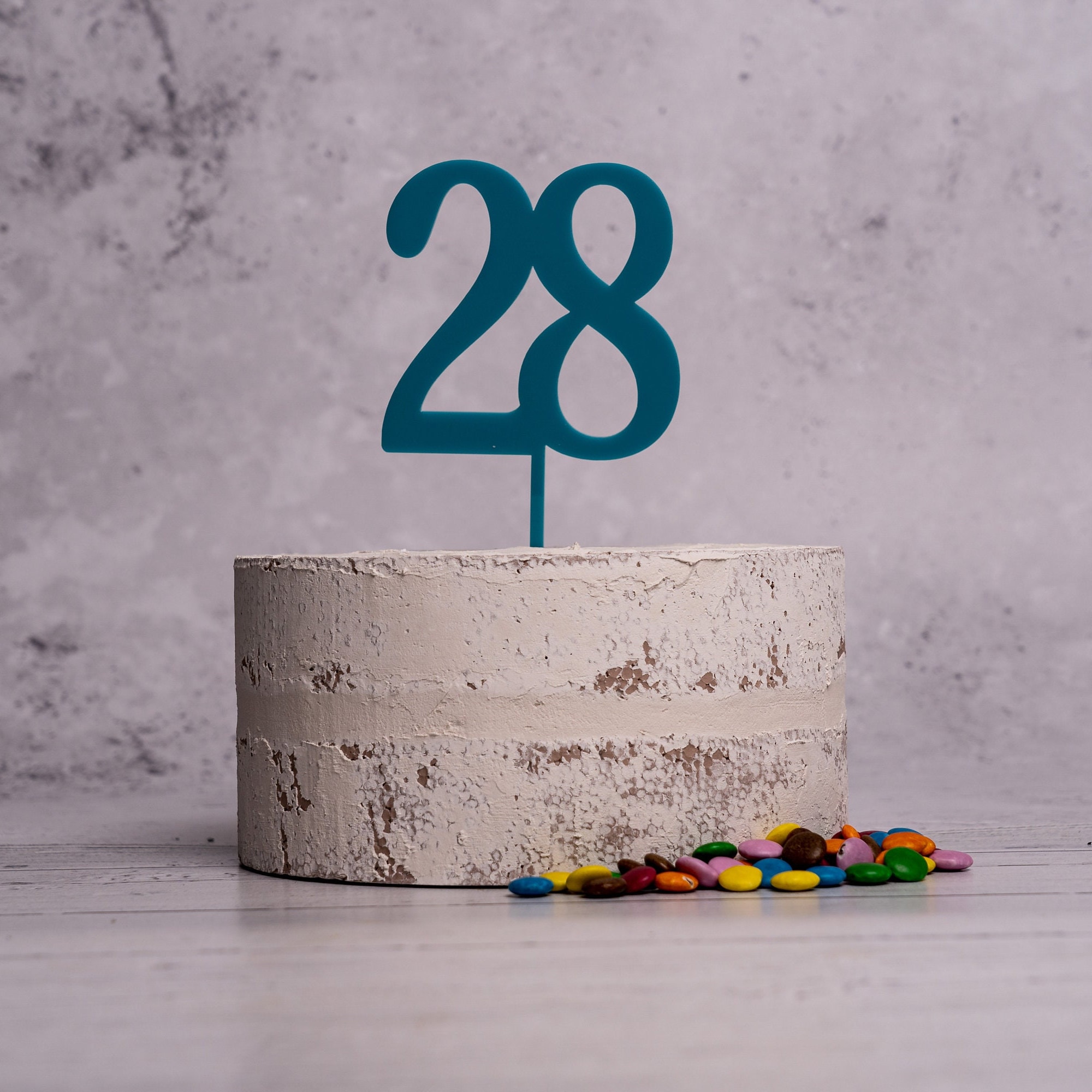 Number 1-100 Cake Topper, Birthday Cake Topper, Celebration Cake ...