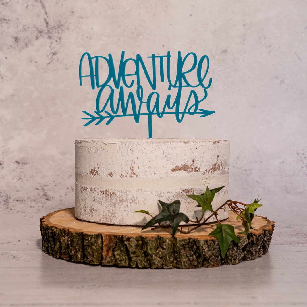 Adventure Awaits Cake Topper Gap Year Party Cake Topper - Etsy