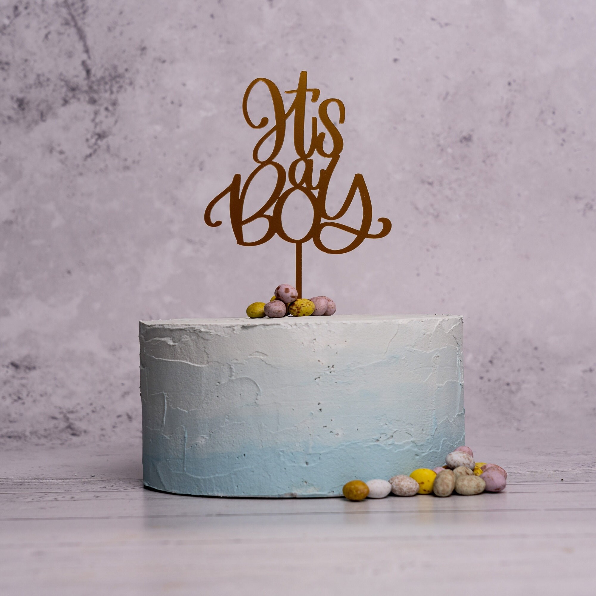 It's a Boy Cake Topper, Baby Boy Topper, Celebration Topper, Perspex ...