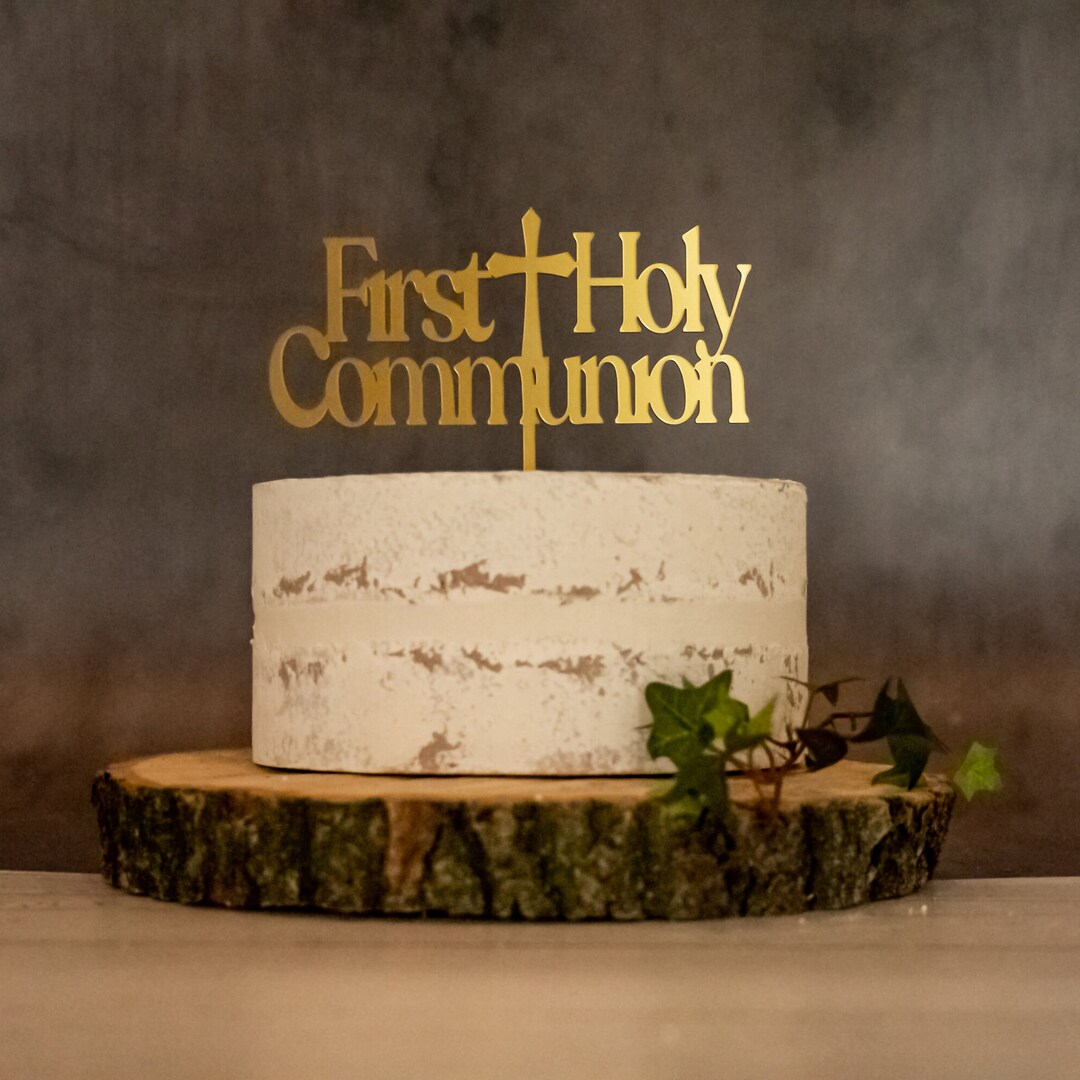 Holy Communion Cake Topper, Religious Topper, Celebration Topper ...