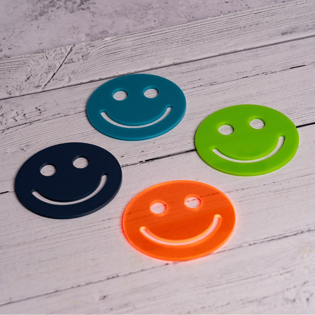 Smiley Face Coaster, Drinks Coaster, Perspex Drinks Coaster - Etsy