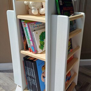 Classic | Rotating Bookcase | Bookshelf | Toy Storage | Babyroom | Pine ...