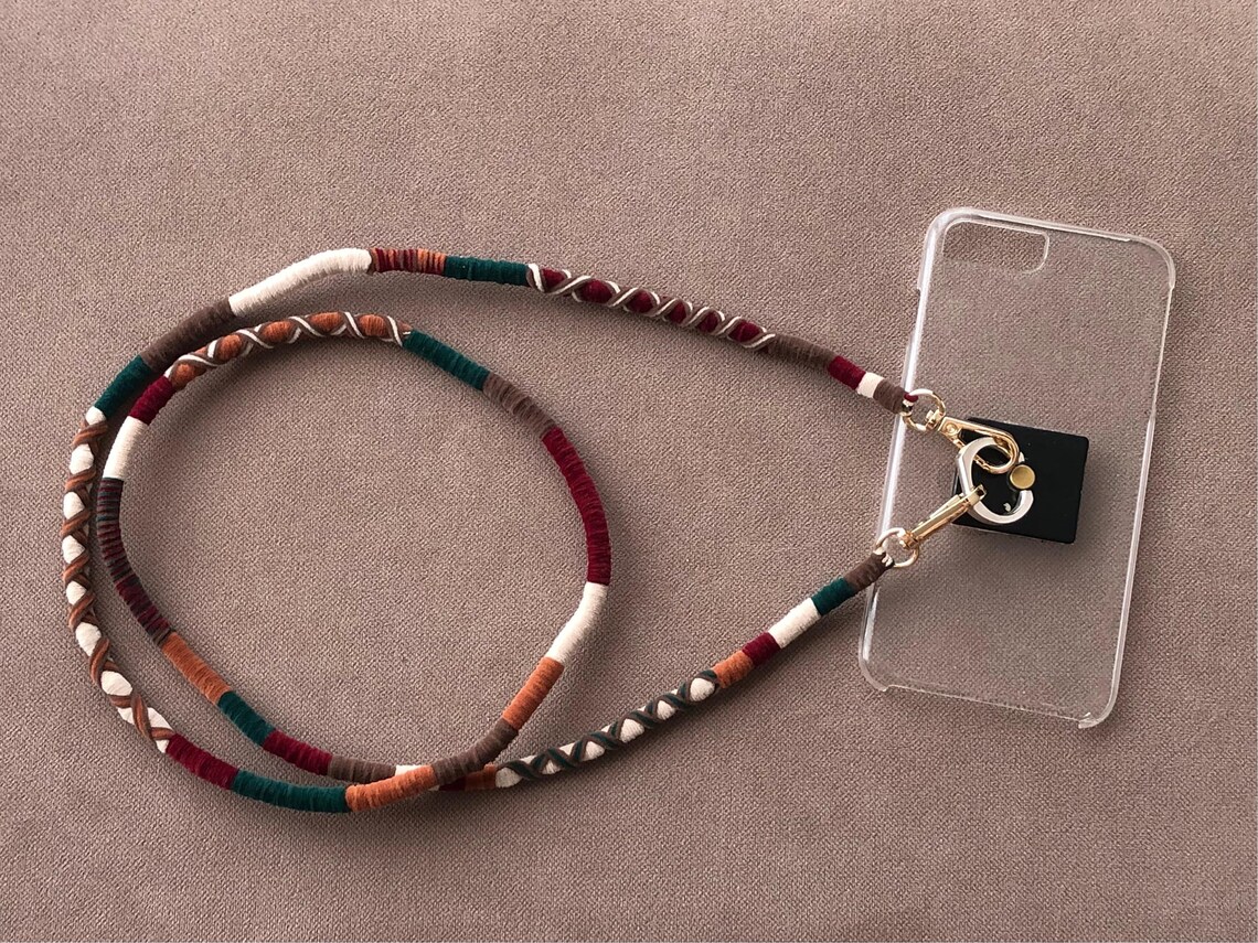 Suede Leather Look Cell Phone Shoulder Lanyard / Phone Neck Strap ...