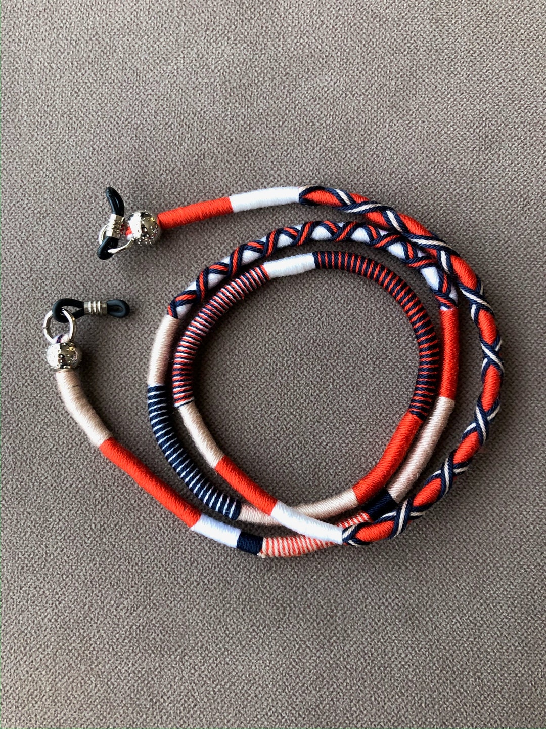 Orange, White, Navy Blue Sunglasses Hanger / Eyeglasses Hanger ...