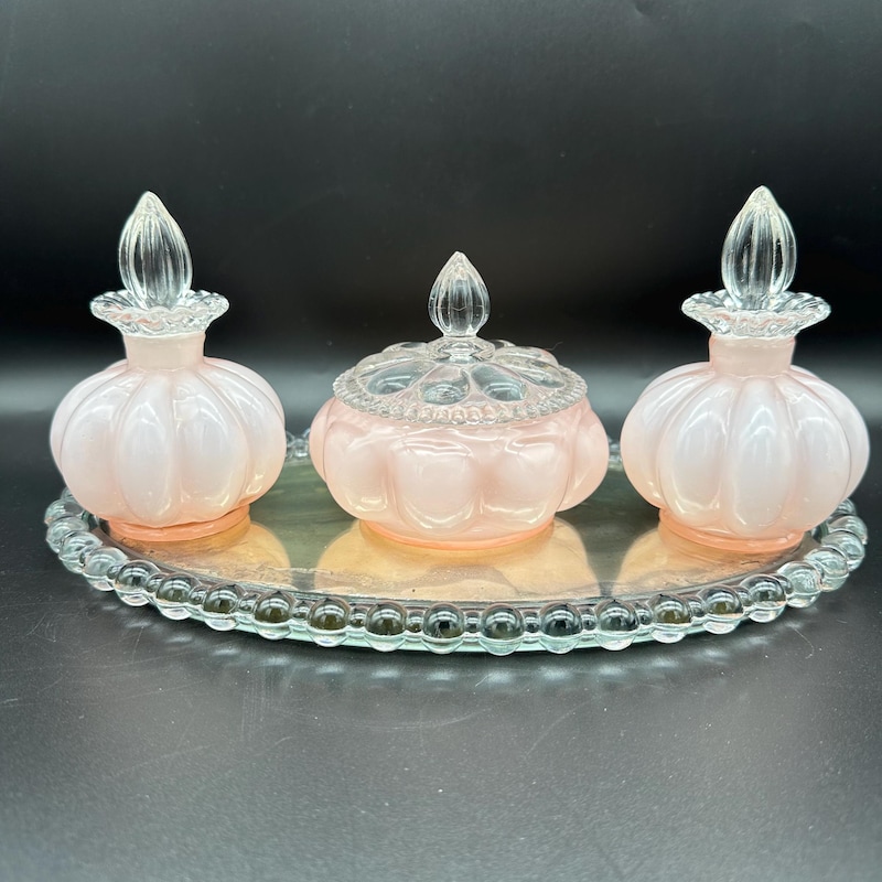 Glass Dresser Set - Etsy