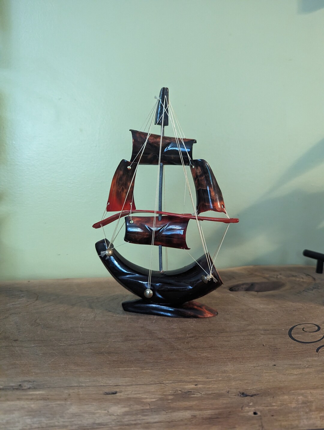 Bull Horn Model Ship - Etsy