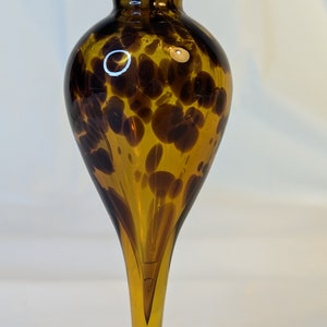 Tortoise Shell Perfume Bottle, Pedestal Style, Blown Glass - Etsy