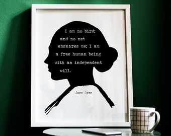 Jane Eyre Quotes Poster - Etsy