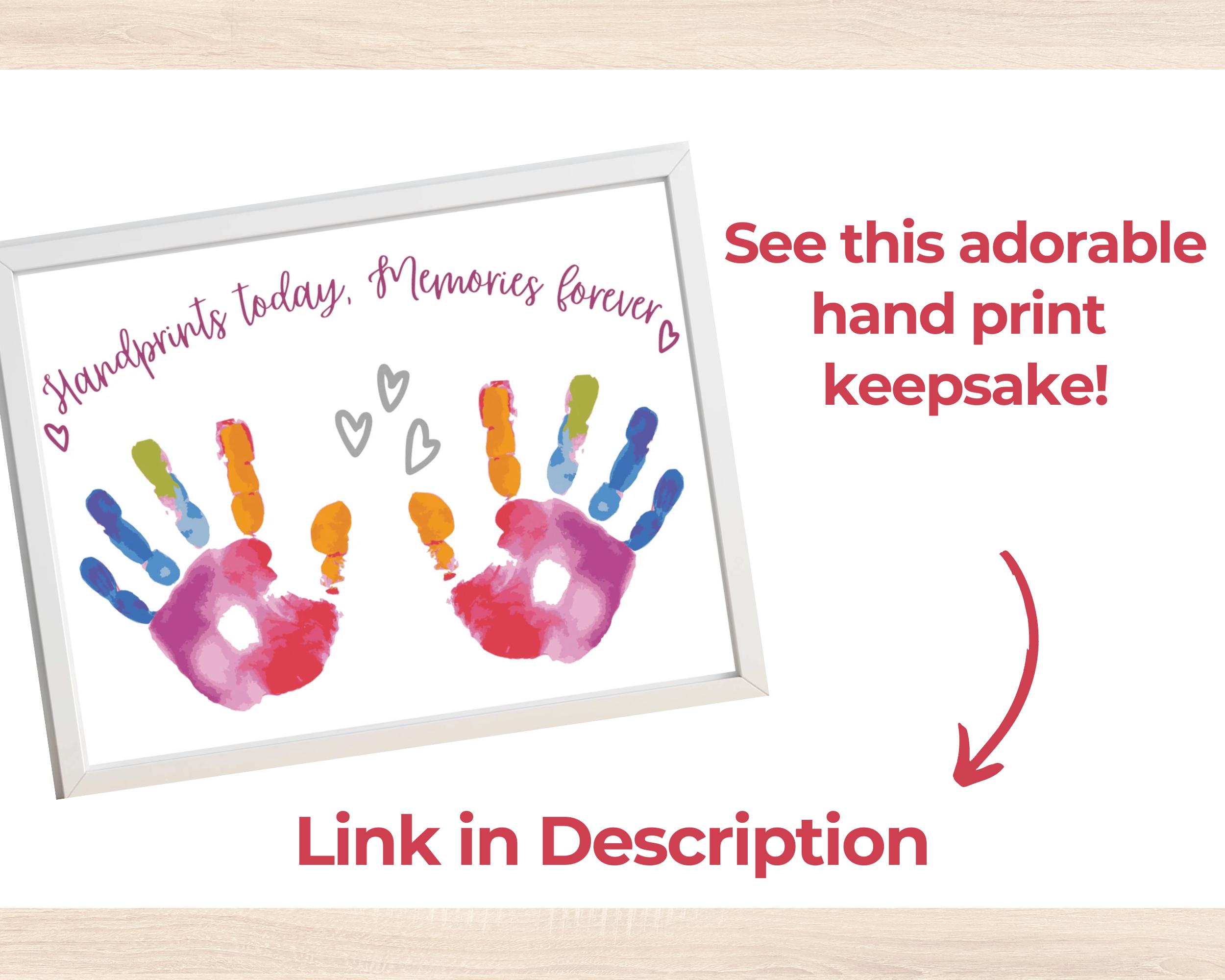 Grandparents Day Handprint Craft Keepsake, Baby's Hand Print Memories ...