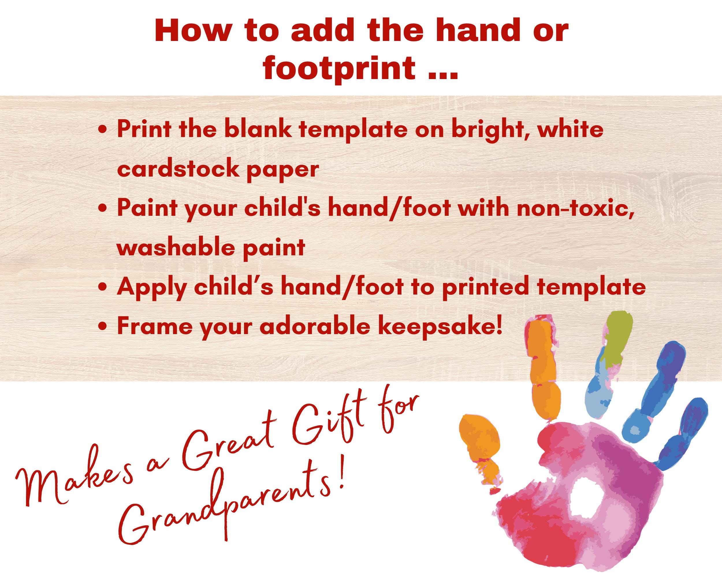 NEW YEAR'S Handprint Craft for Kids Printable Keepsake 2025, Happy New ...