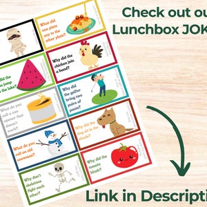 Riddles for Kids Lunchbox Notes With Answers, Lunch Box Note Cards for ...