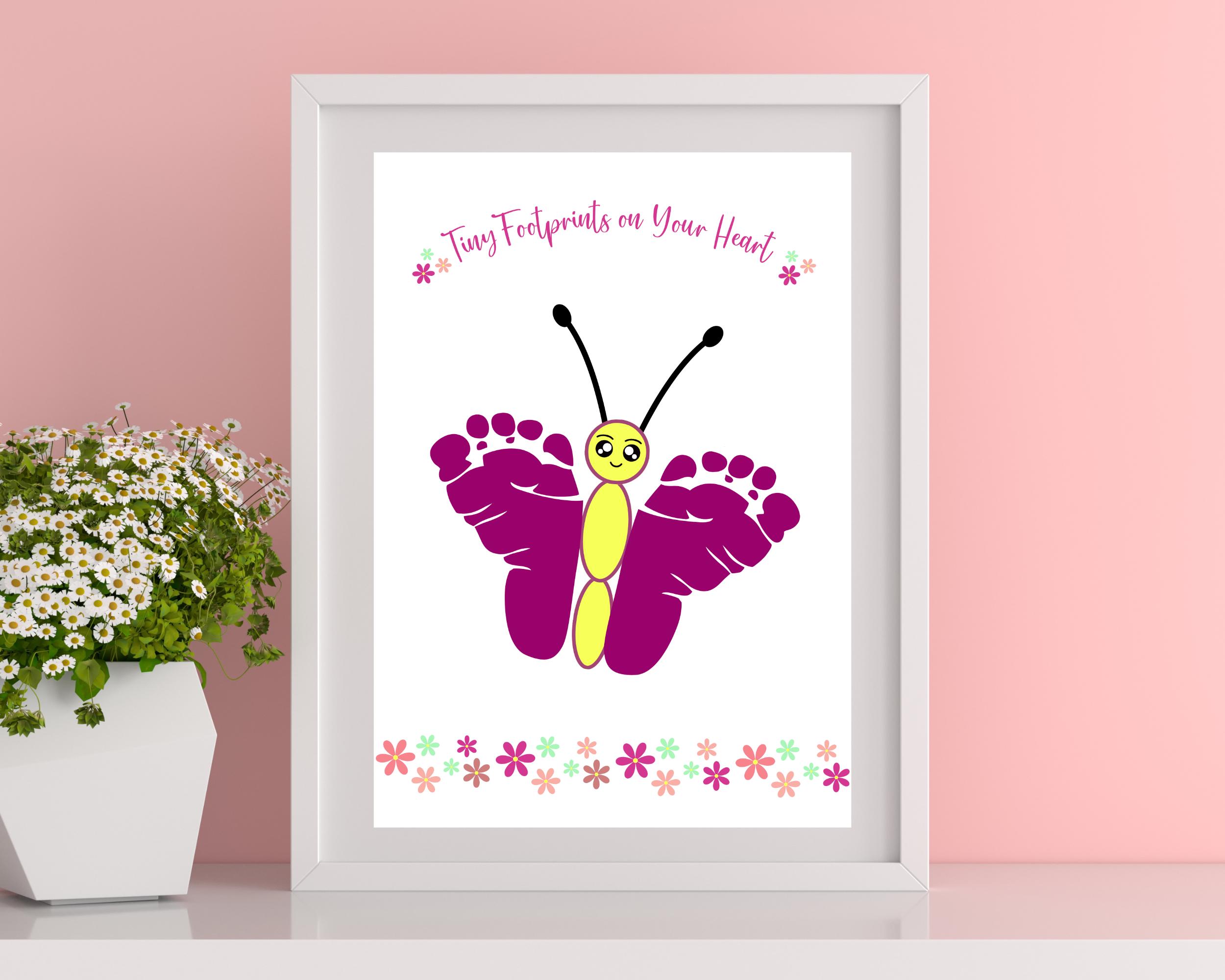 Butterfly Handprint Craft for Kids Keepsake, Hand Print Activity, Art ...