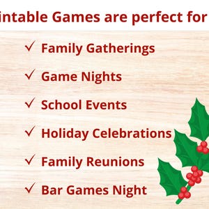 Christmas Trivia Game Printable, Fun Xmas Eve Family Holiday Activity ...