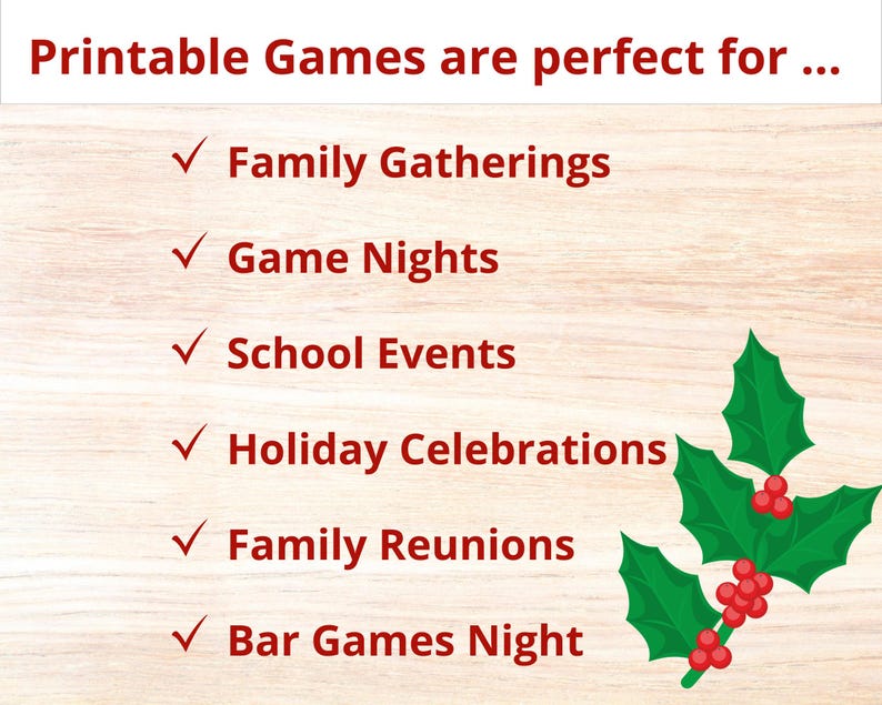 Christmas Trivia Game Printable, Fun Xmas Eve Family Holiday Activity ...