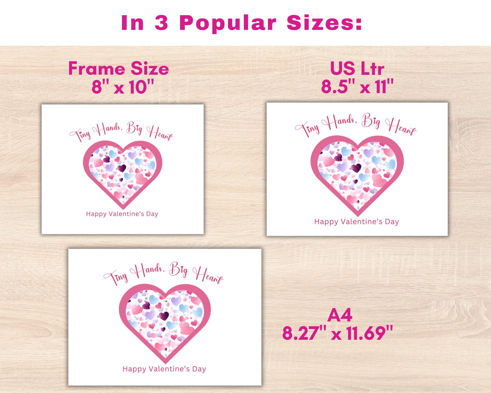 Valentine Handprint Craft for Kids Keepsake, HEART Hand Print Activity ...