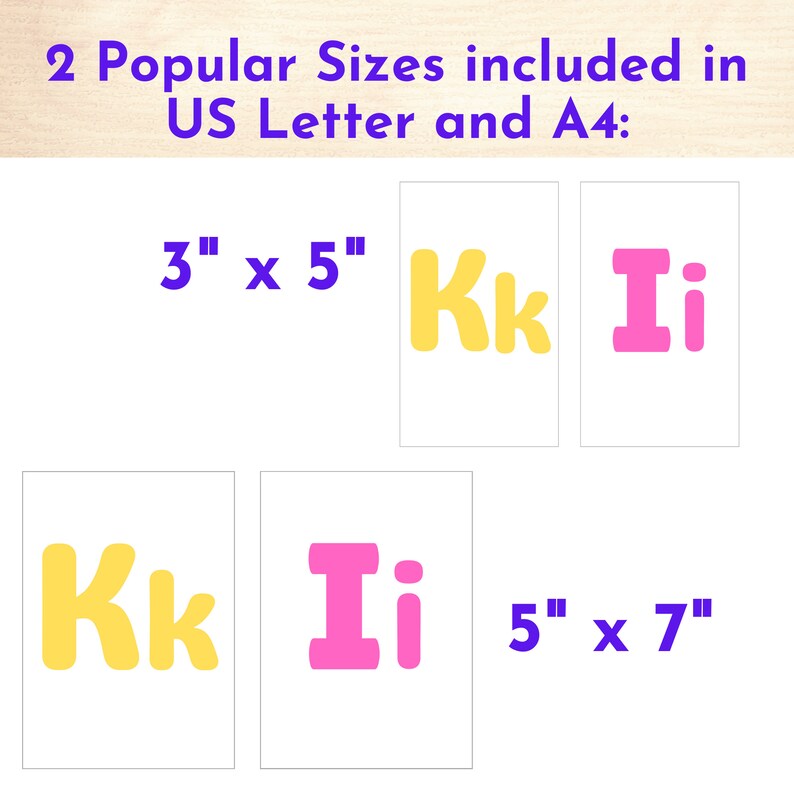 Tarjetas didácticas para niños Alfabeto PDF imprimible para educación ...