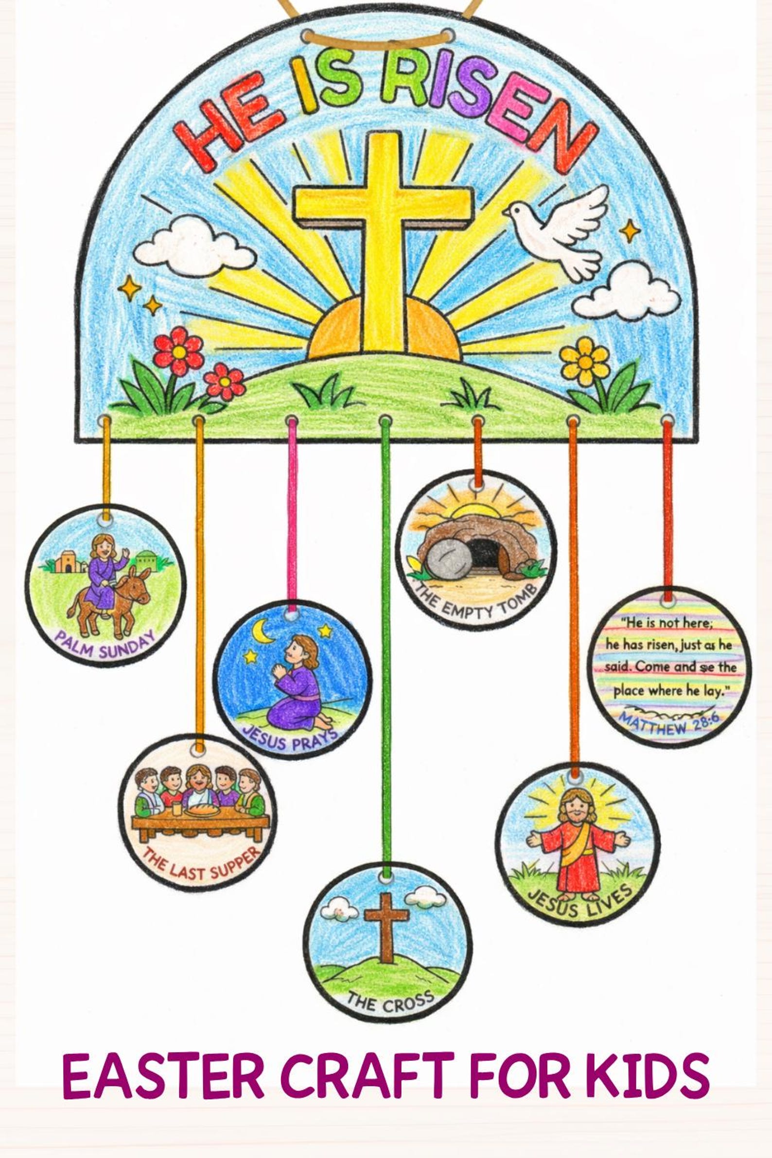 Manualidades de Pascua para niños, historia bíblica cristiana de Jesús ...