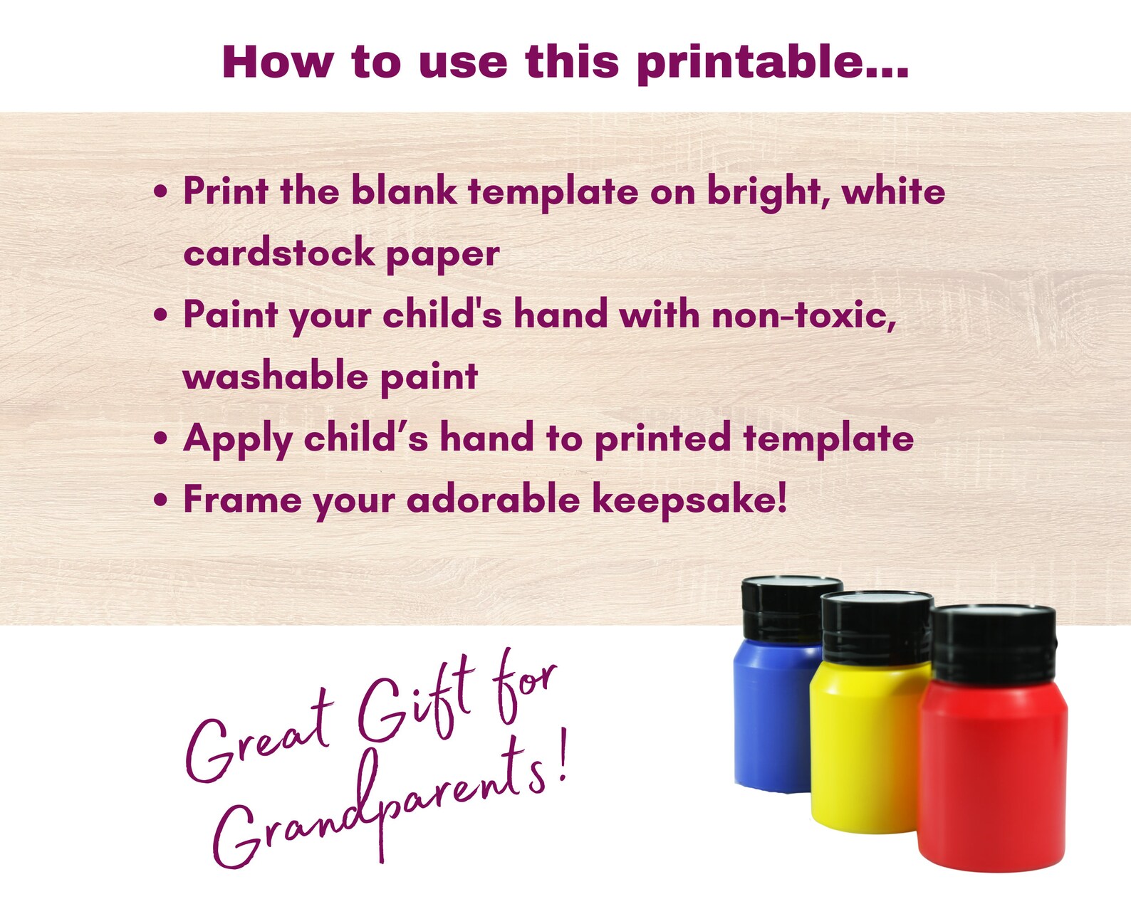 First Day of Kindergarten Handprint Craft Keepsake, Back to School ...