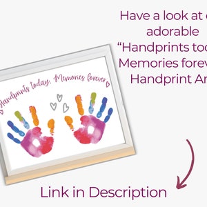 Handprint Art Craft for Kids Keepsake Gift, Flower Bouquet Hand Print ...