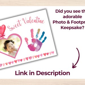 Valentine Handprint Craft for Kids Keepsake, Toddlers Hand Print Art ...