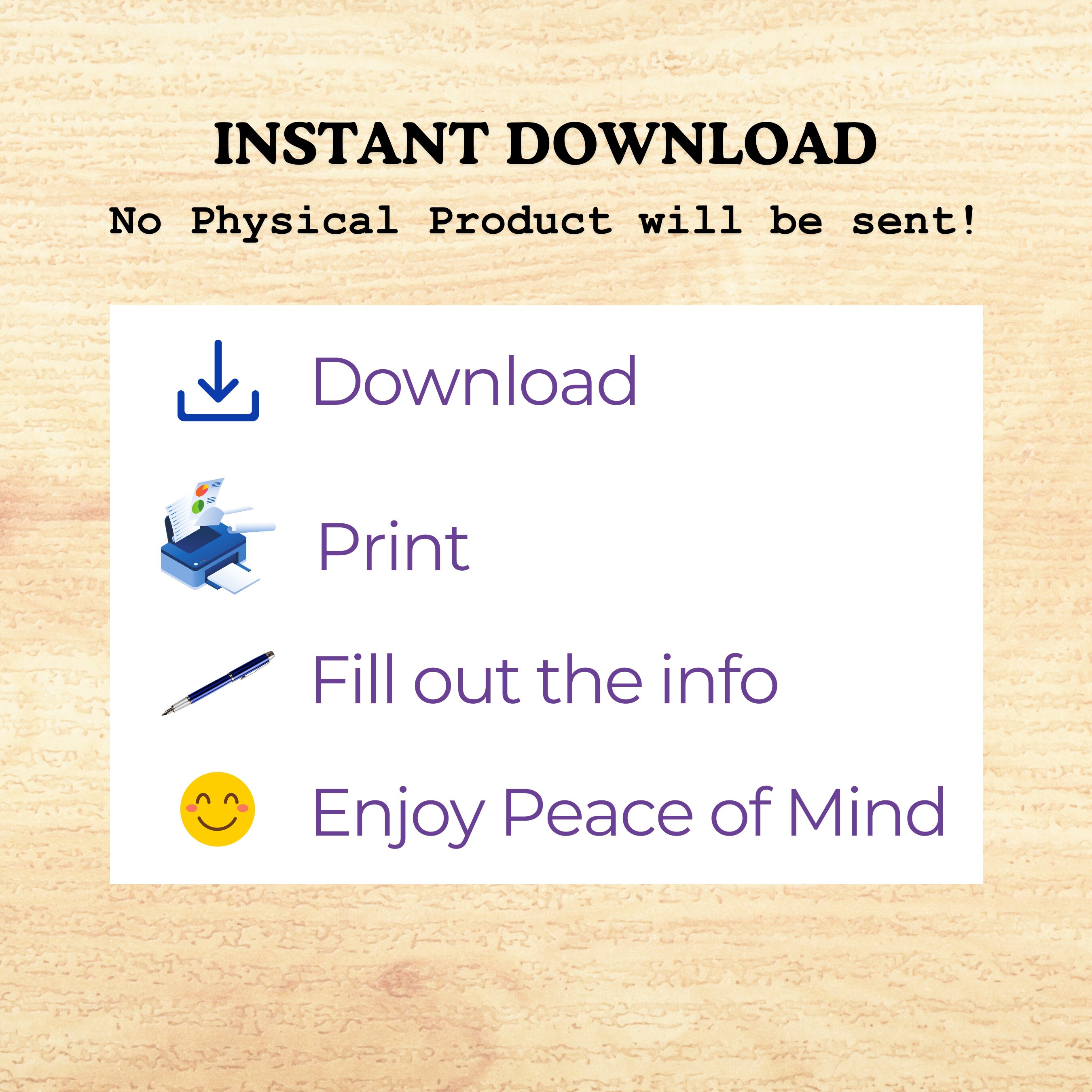 Important Documents Organizer Custom Cover, Floral Family Emergency ...