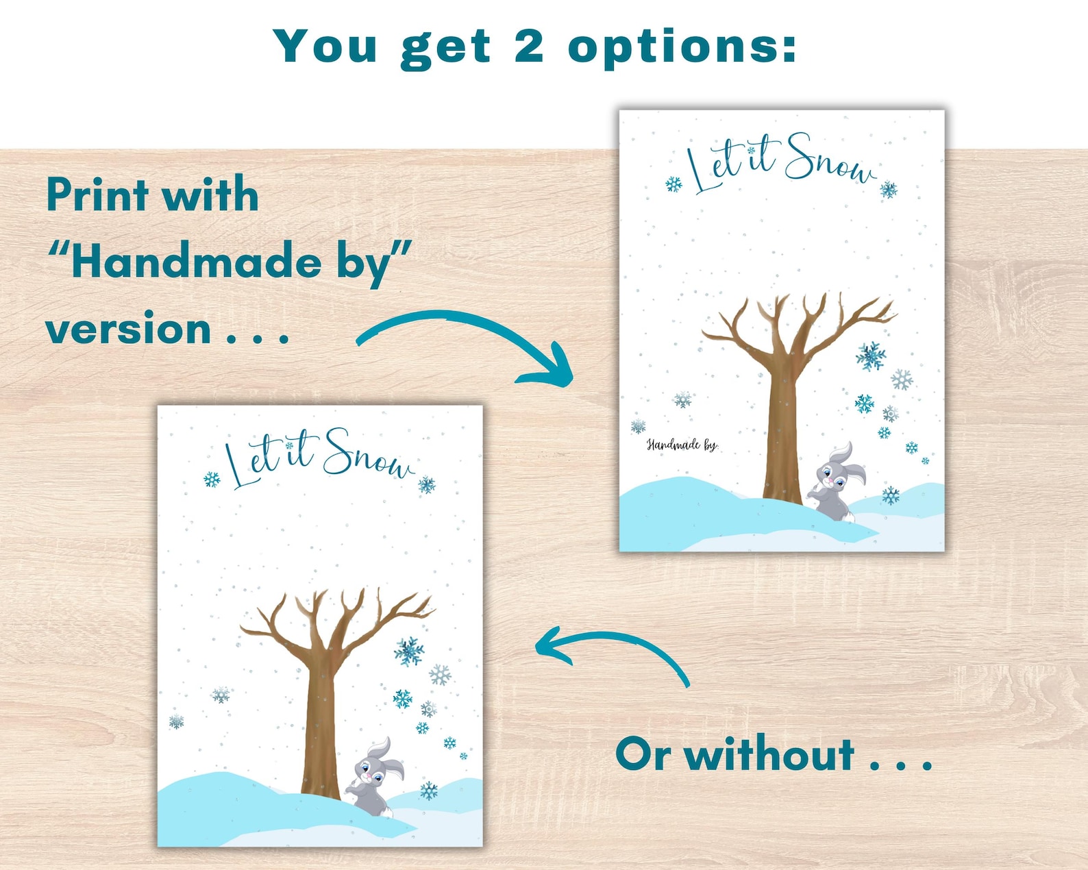 Winter Handprint Craft for Kids, Baby Snowflake Tree Art Keepsake, Hand ...