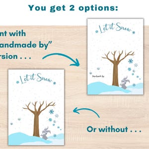 Winter Handprint Craft for Kids, Baby Snowflake Tree Art Keepsake, Hand ...