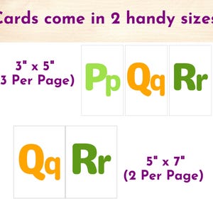 Alphabet Flash Cards, ABC Flashcards, Preschool Child Educational A-Z ...