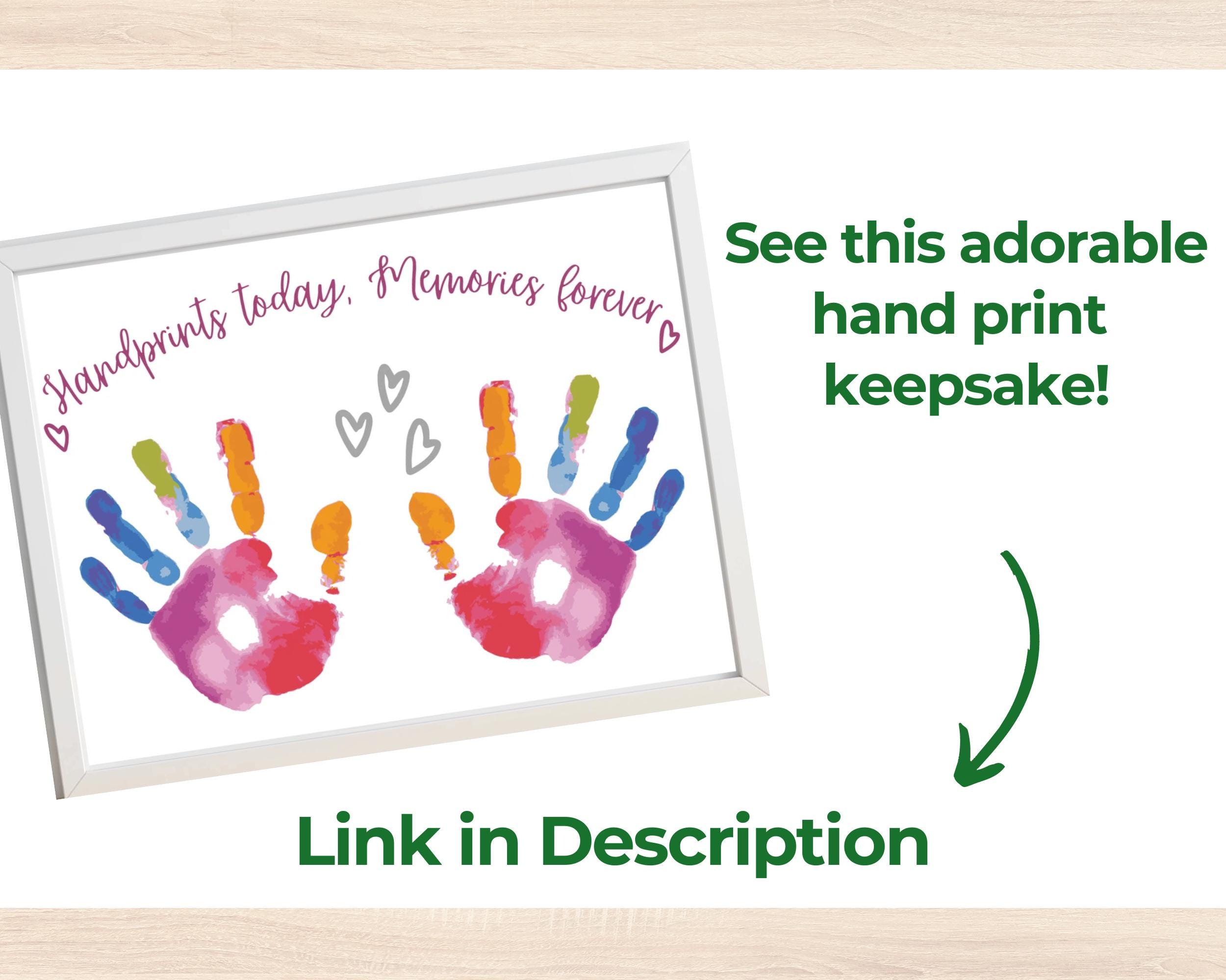 Grandparents Day Footprint Craft Keepsake, Baby's Foot Print Memories ...
