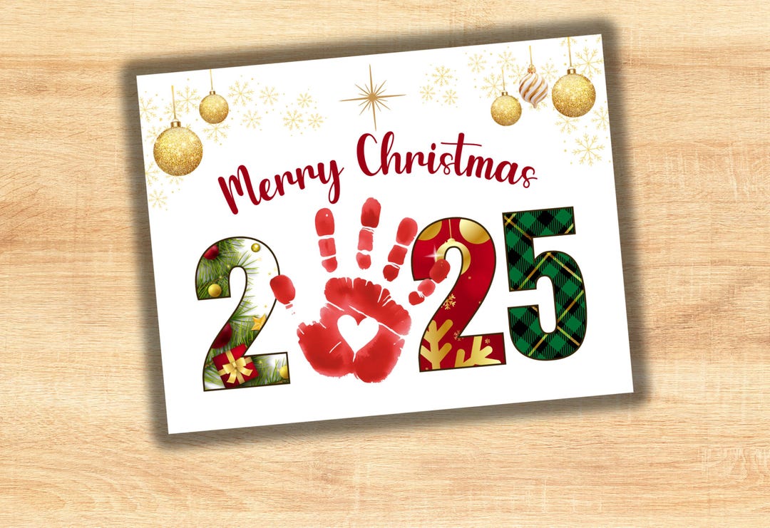 Christmas Handprint Craft for Kids, 2025 Holiday Hand Print Art ...