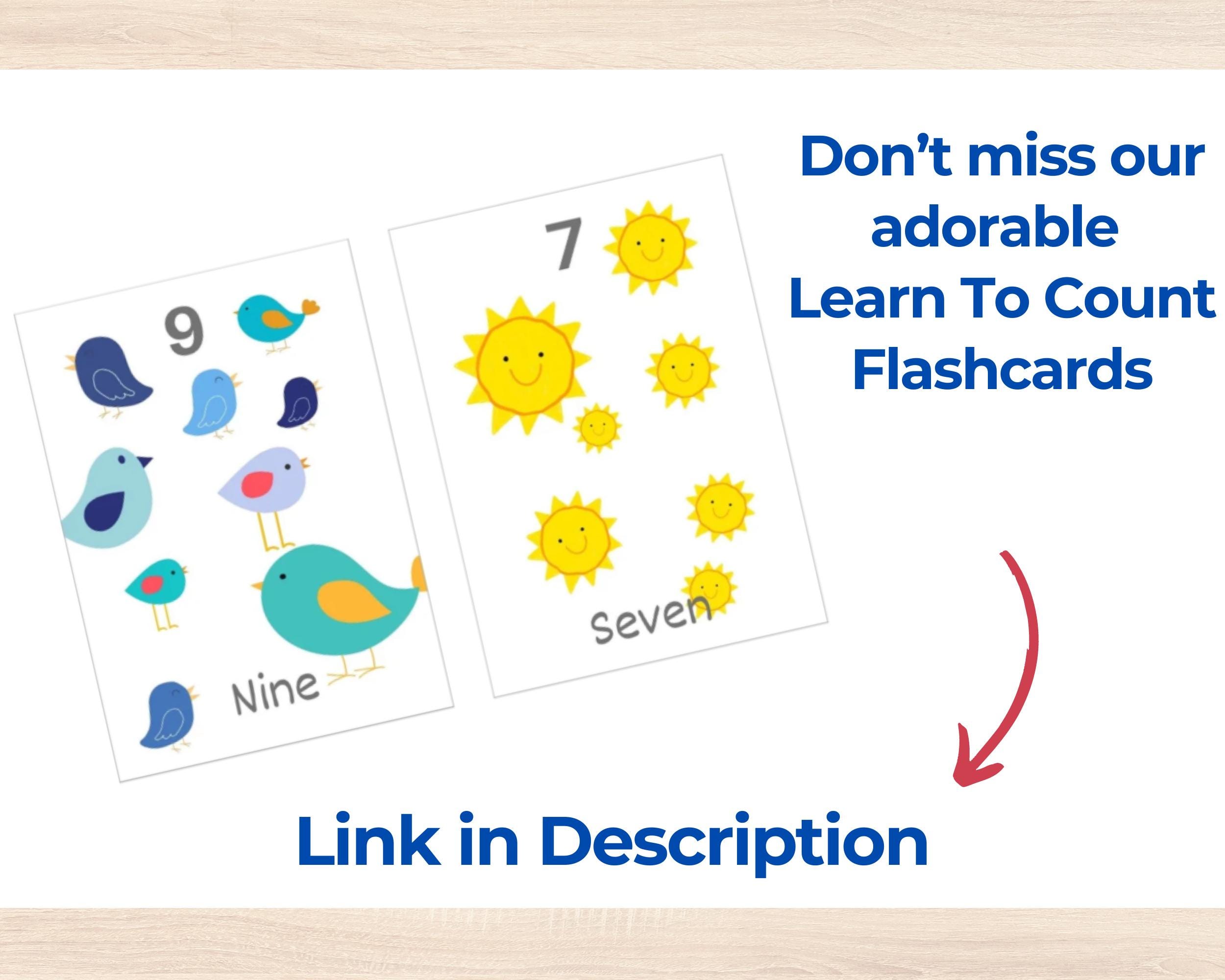 Alphabet Flash Cards, ABC Flashcards, Preschool Child Educational A-Z ...