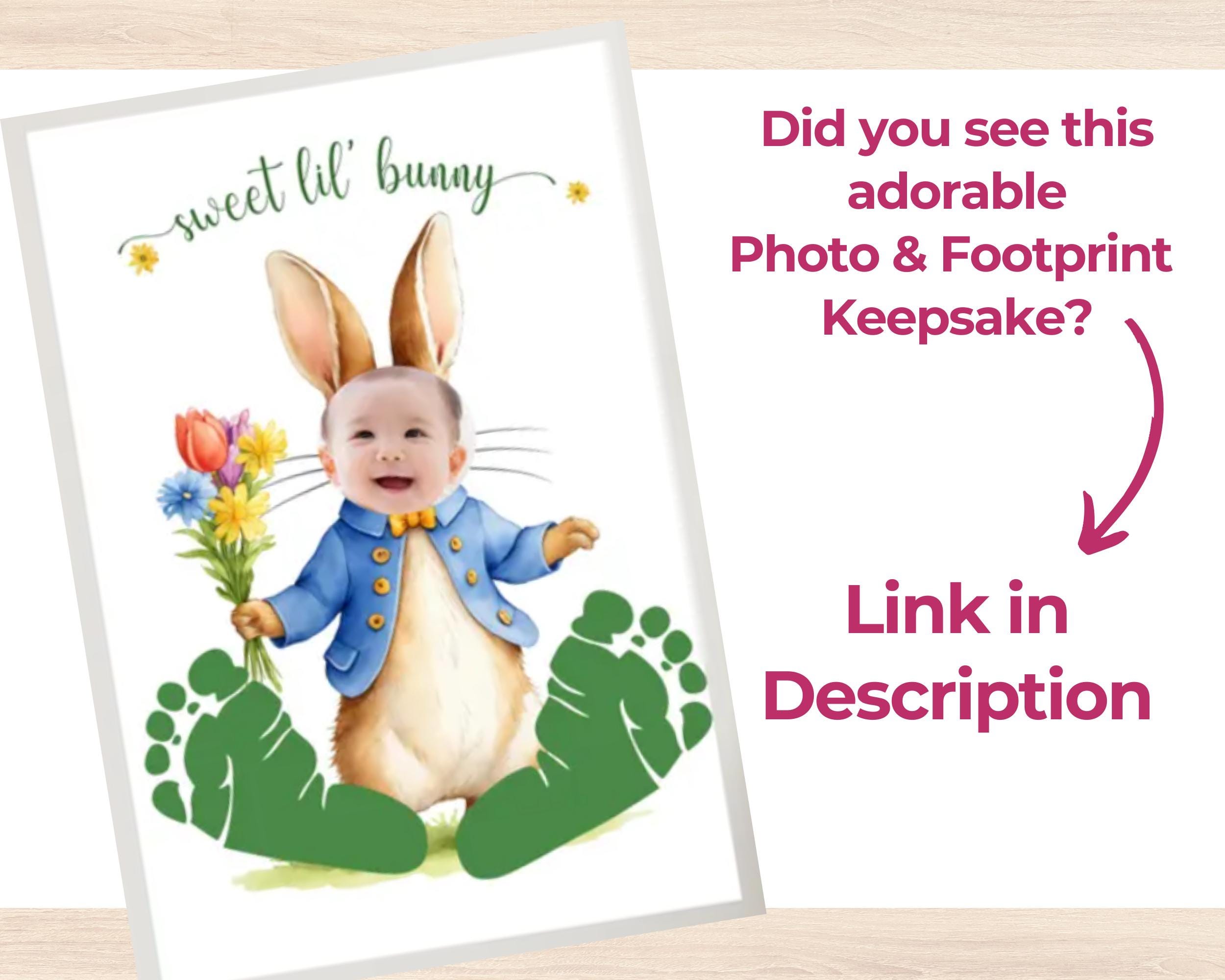 Easter Handprint Craft Keepsake, Baby's First Year Art, 2026 Easter ...