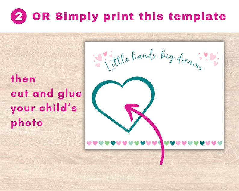 Handprint Craft Photo Keepsake, Editable Grandparents Day Gift, Mothers ...