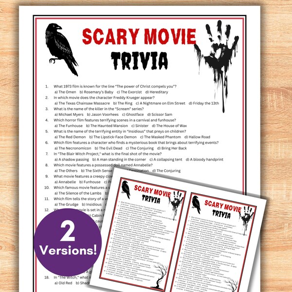 Heartbreak Films Quiz Etsy Canada