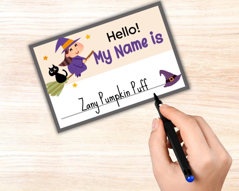 What's Your WITCH Name Game Printable, Halloween Family Activity for ...