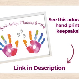 First Day of Kindergarten Handprint Craft Keepsake, Back to School ...