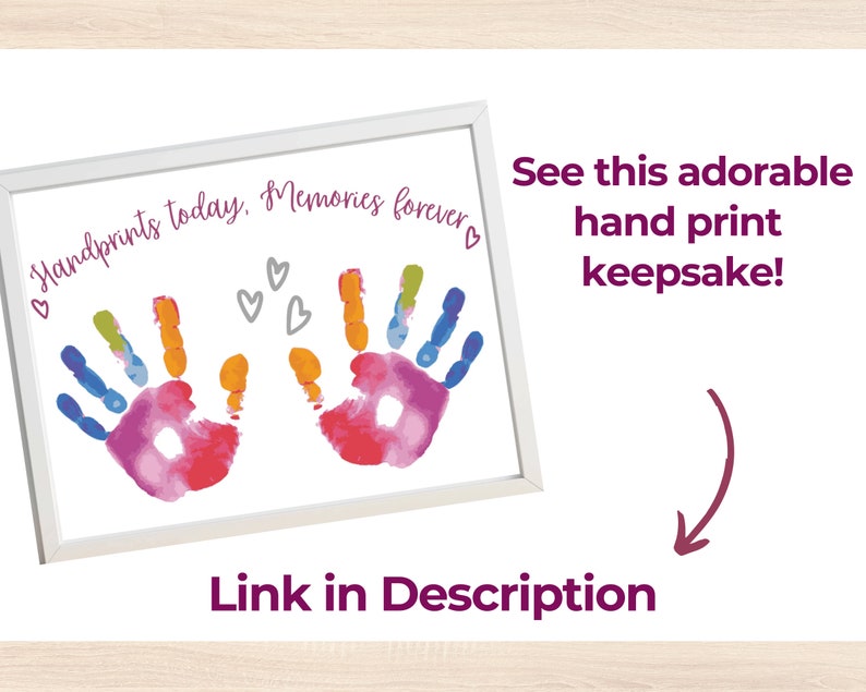 First Day of Kindergarten Handprint Craft Keepsake, Back to School ...