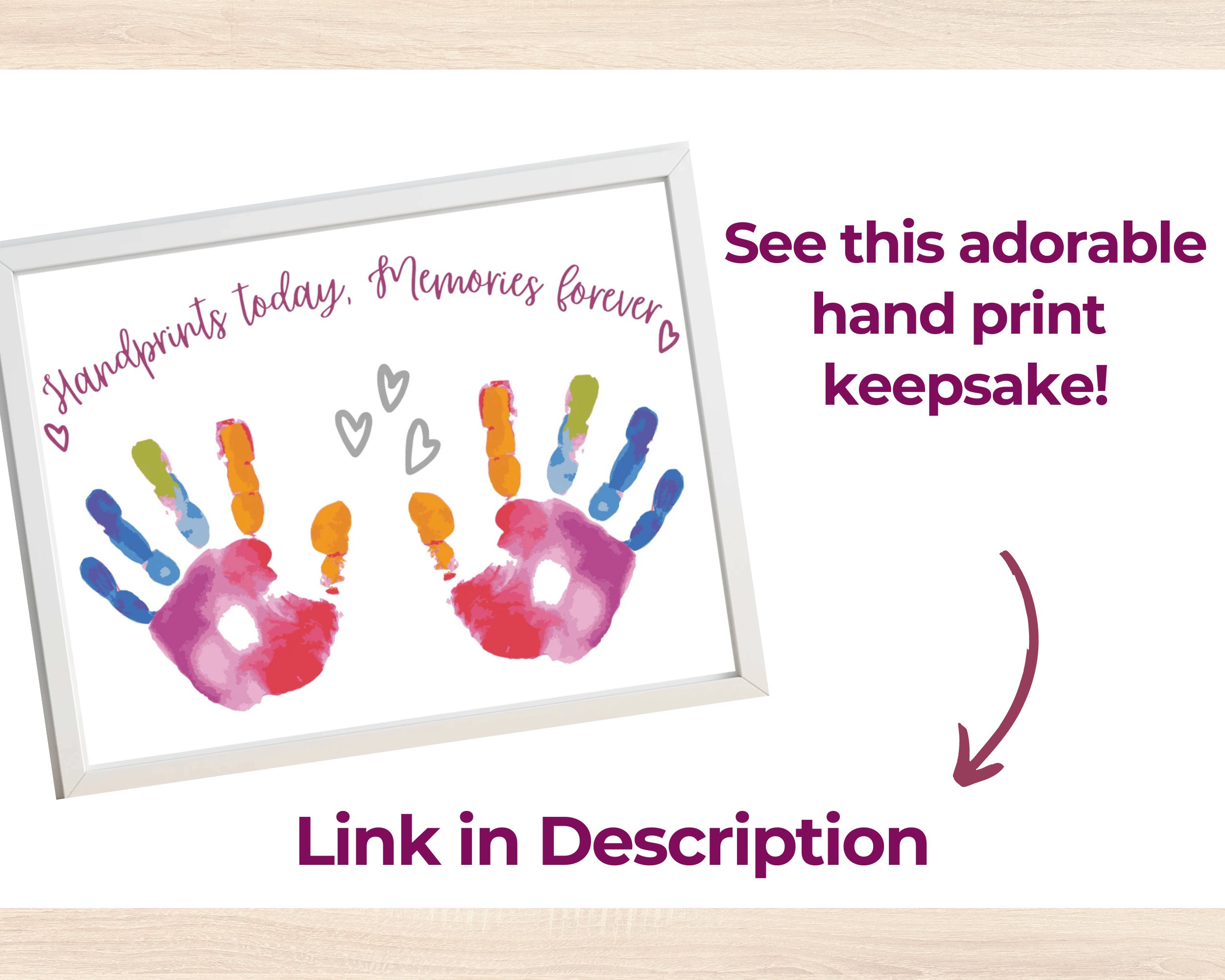 First Day of Kindergarten Handprint Craft Keepsake, Back to School ...