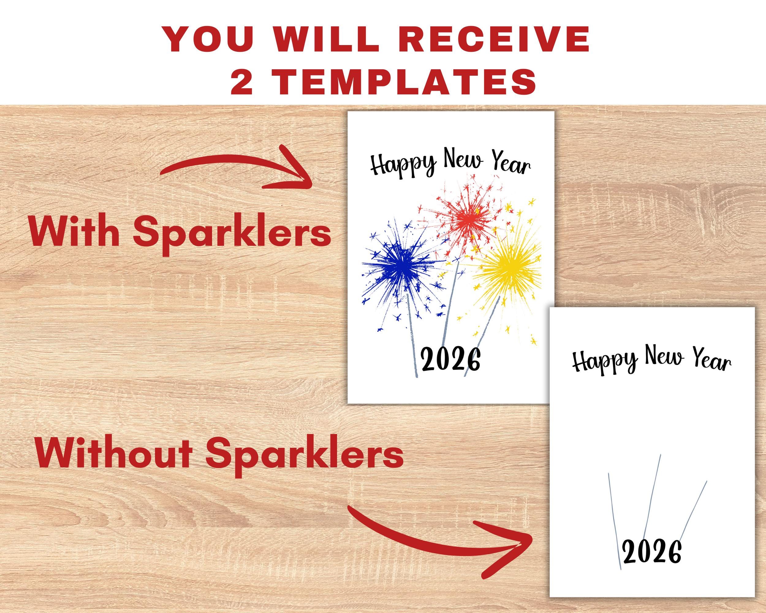 NEW YEAR'S Handprint Craft for Kids Printable Keepsake 2025, Happy New ...