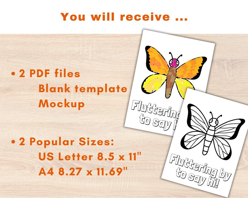 Butterfly Craft for Kids, Spring Bees Butterflies Easy Paper Crafts Art ...