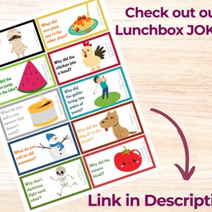 Lunchbox Notes for Kids, Positive Lunch Box Affirmations, Note Cards ...