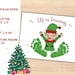 Elf Footprint Craft Photo Keepsake, Editable Baby's First Christmas ...