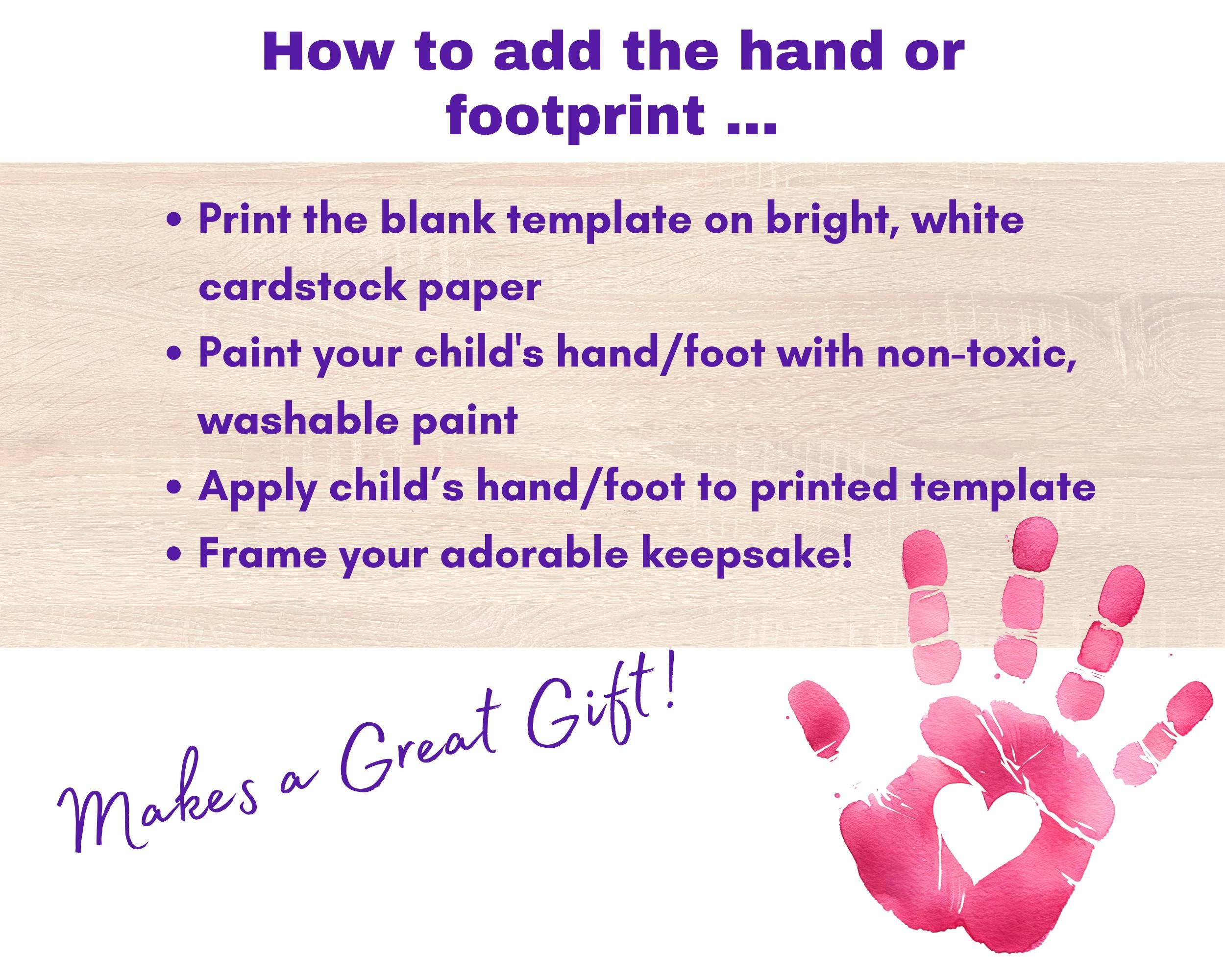Fathers Day Handprint Art, Dad Flower Poem Craft, 2025 Gift for Dad ...