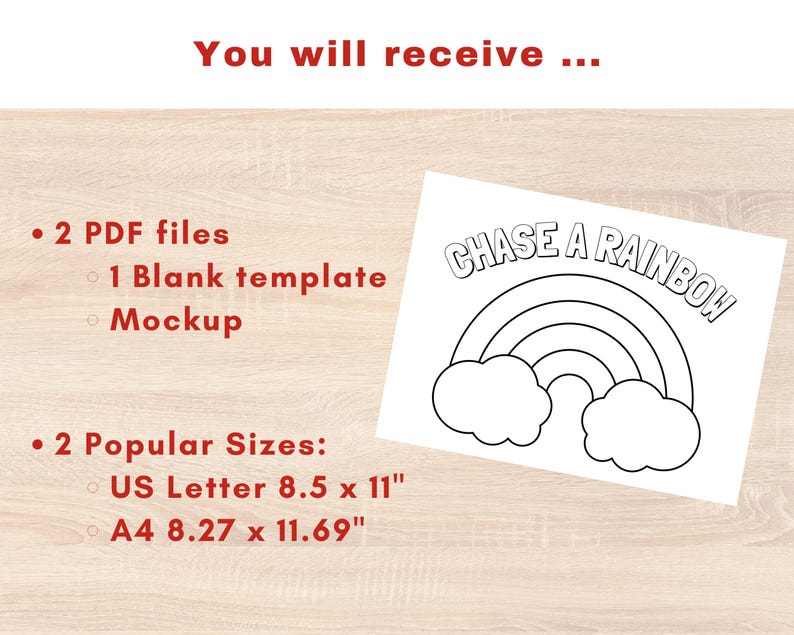 Rainbow Torn Paper Craft for Kids Template, Easy Paper Crafts Idea Tear ...